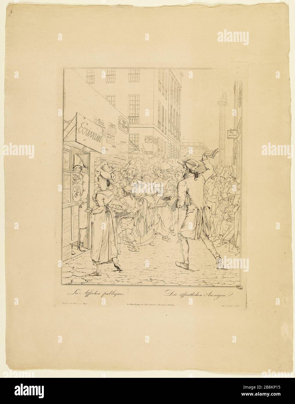 Public posters Georg Emanuel Opitz dit Opiz (1775-1841). "Les affiches ...