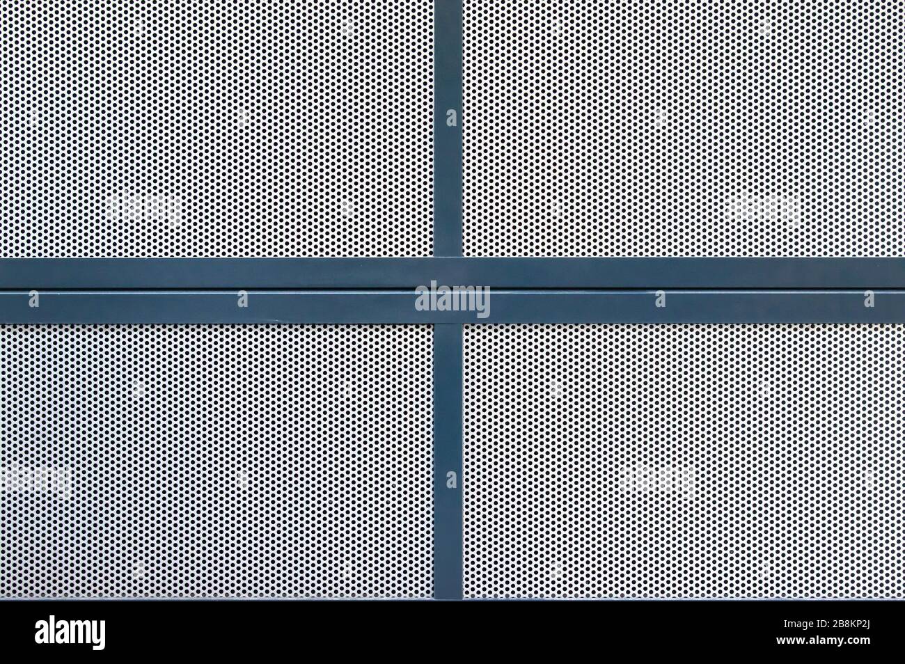 Blue perforated metal texture hi-res stock photography and images - Alamy