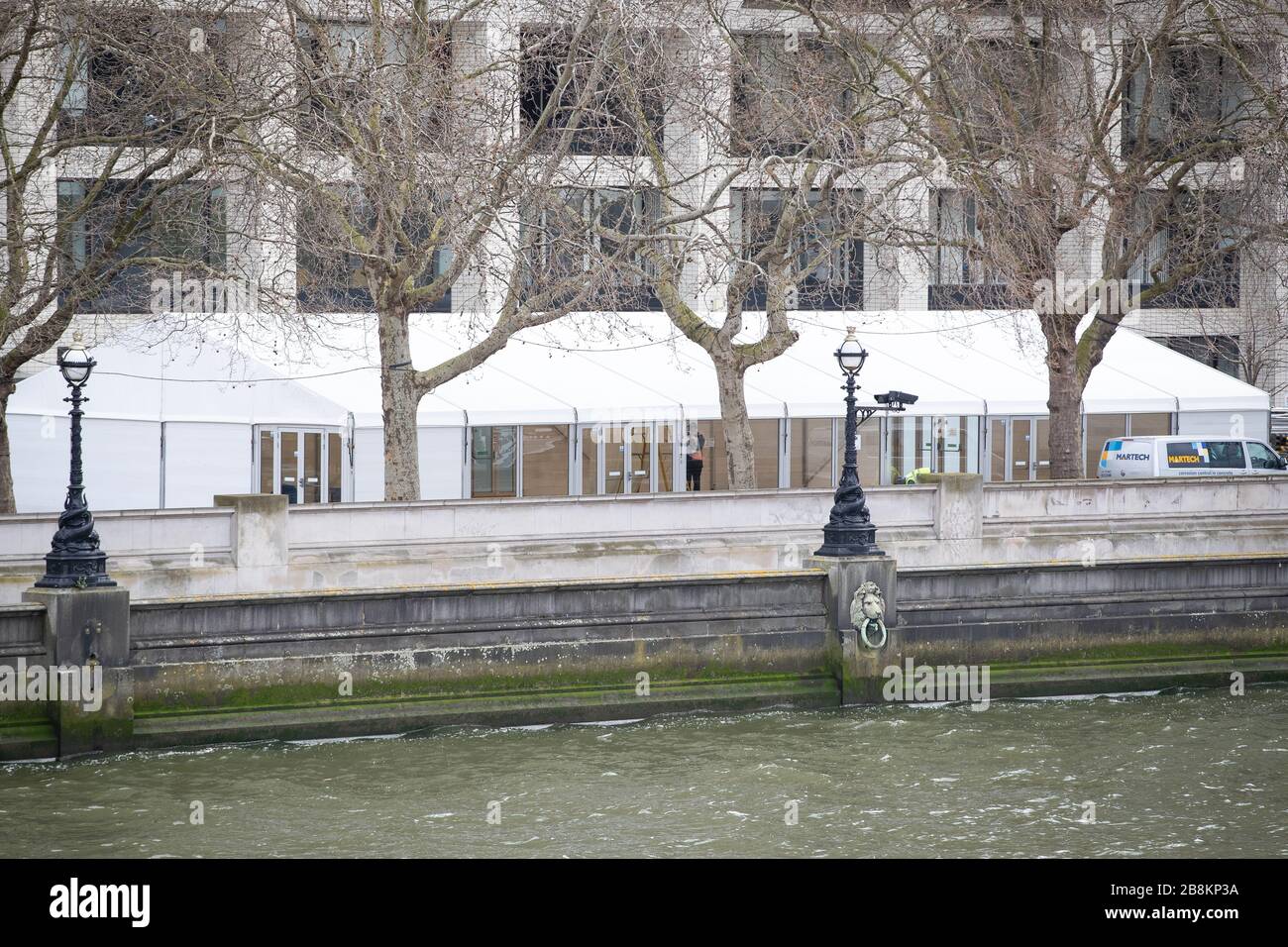 General View of St Thomas Hospital, in London Stock Photo - Alamy