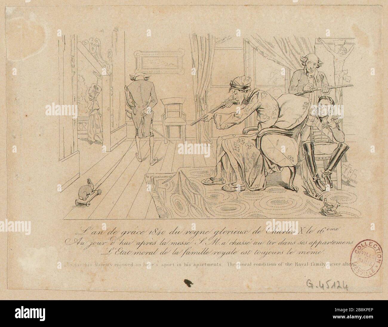 The year 1840 thanks to the glorious reign of Charles X [...] (TI Stock Photo - Alamy