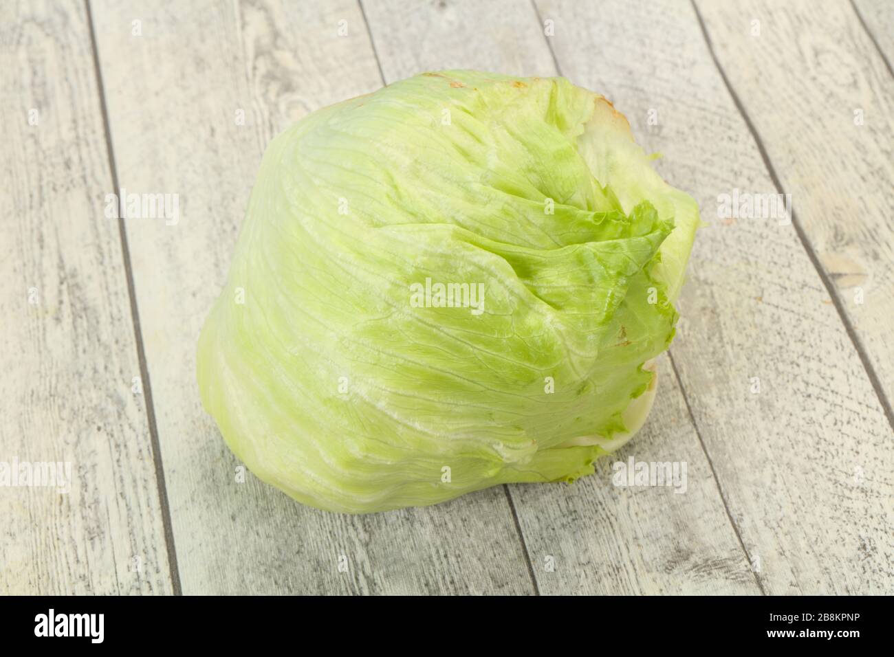 Fresh ripe green Iceberg salad - ready for cooking Stock Photo - Alamy