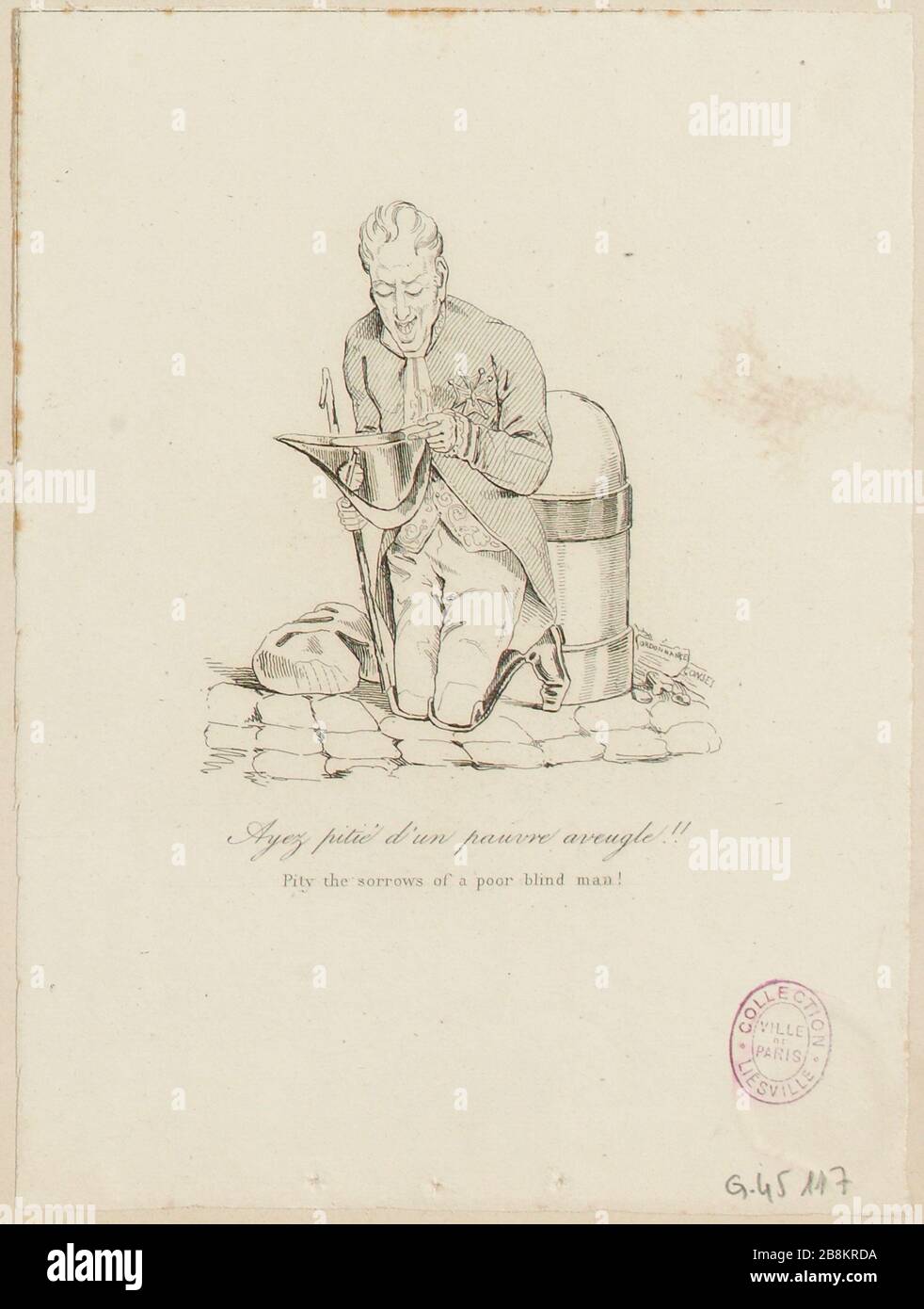 Have pity on a poor blind !! (IT Stock Photo - Alamy