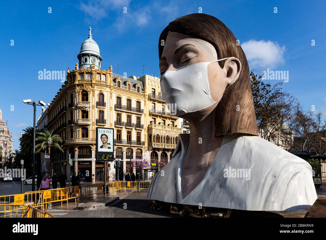 Sculpture from the cancelled 2020 Las Fallas festival in Valencia ...