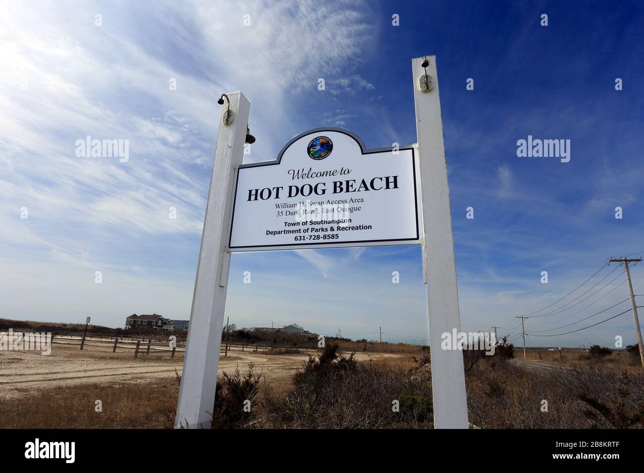 Hot Dog Beach Quogue Long Island New York Stock Photo - Alamy