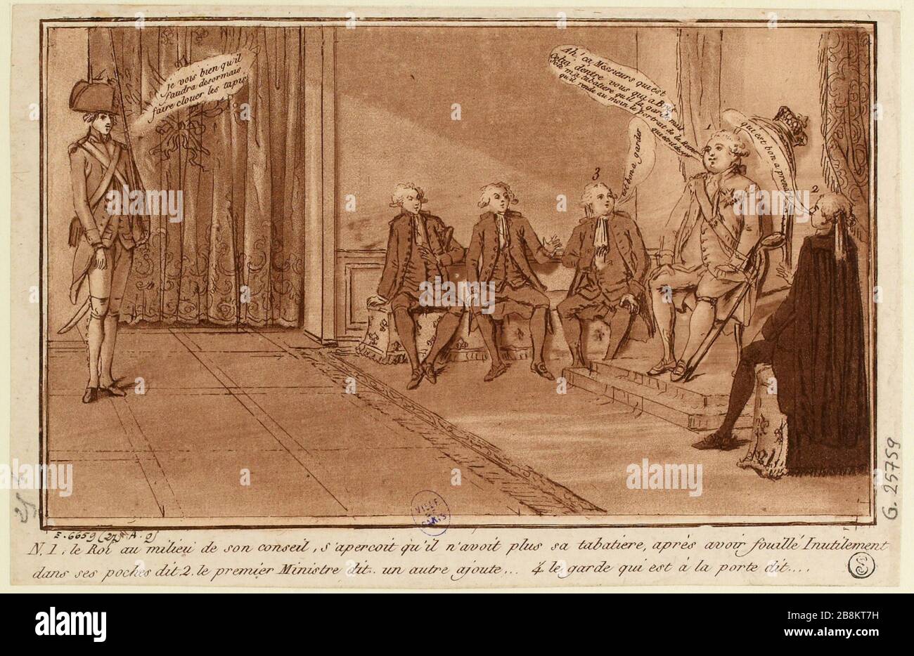 Louis XVI who lost his snuffbox. (TF Stock Photo - Alamy