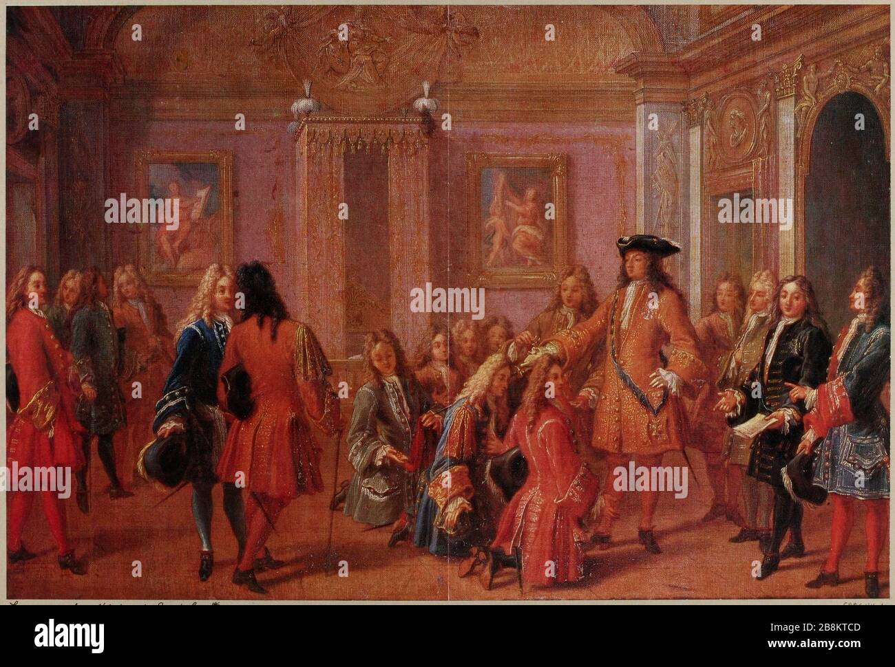 Louis XIV conferred the Order of St. Louis to officers (TF Stock Photo ...
