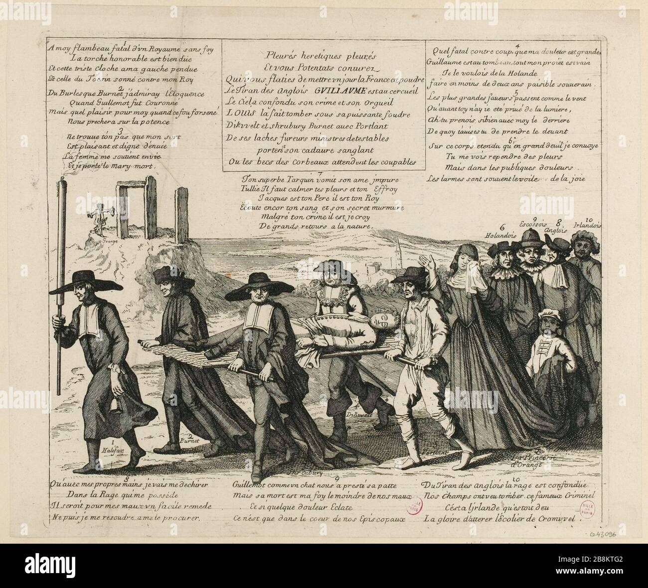 Death of William III of Orange in 1702 (TF Stock Photo - Alamy