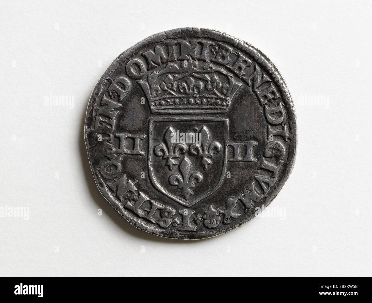 Quarter shield silver of Henri IV, 1592 Quart d'écu en argent d'Henri ...