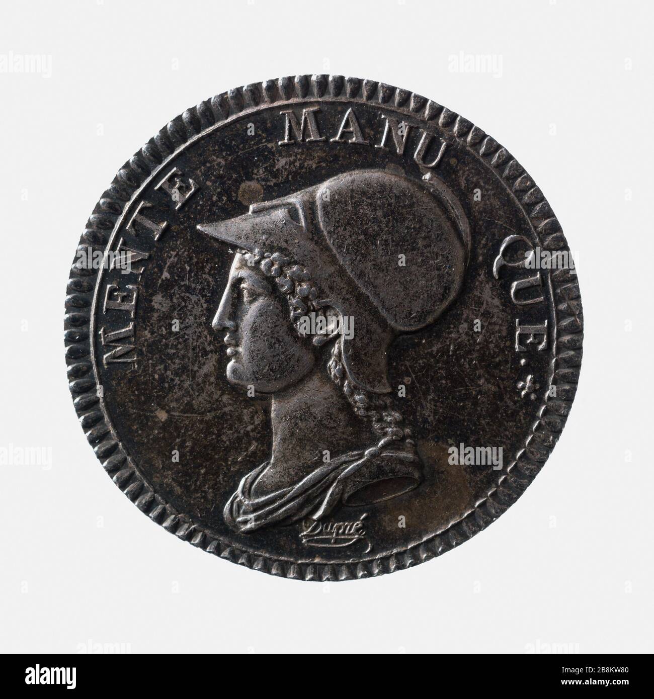 Helmeted Minerva, January 7, 1791 Augustin Dupré (1748-1843).Minerve ...