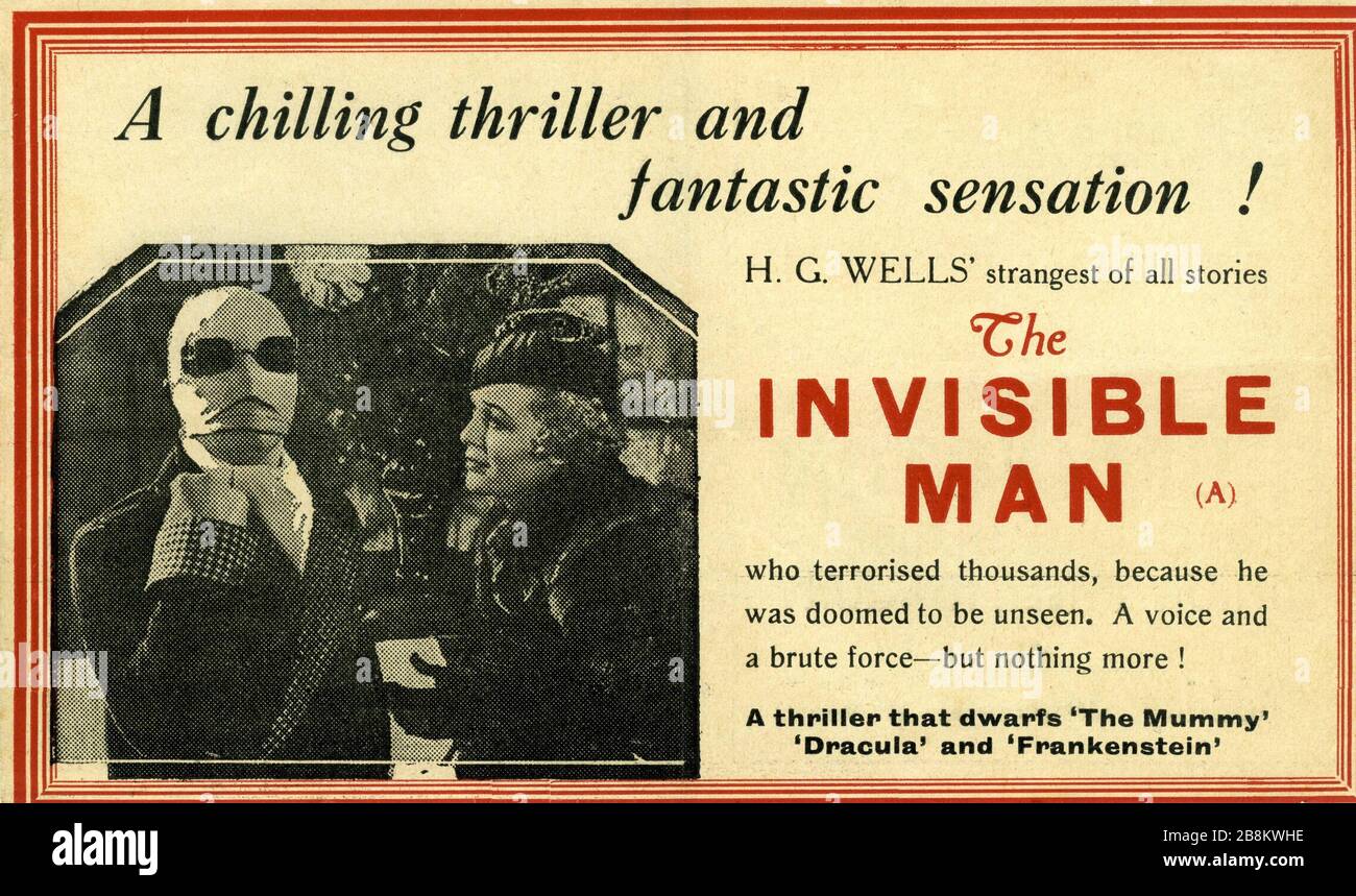 The invisible man and 1933 hi-res stock photography and images - Alamy