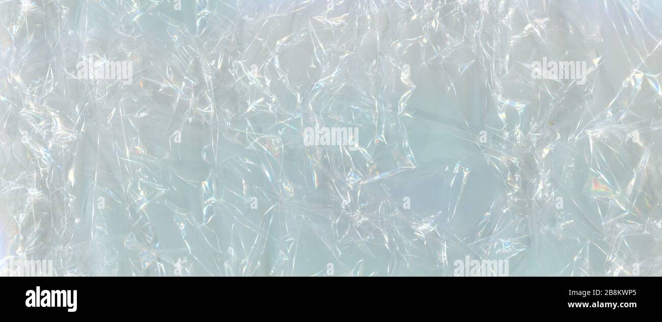 Crumpled cellophane transparent. Cellophane for packaging, product ...