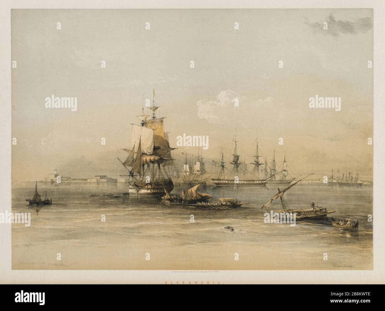 Egypt and Nubia, Volume III: Alexandria, 1848. Louis Haghe (British ...