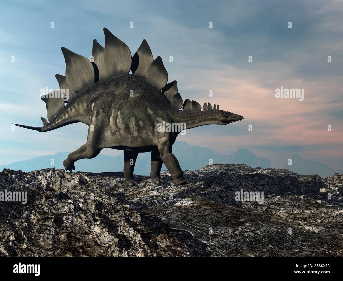 3d digital render dinosaur stegosaurus hi-res stock photography and ...