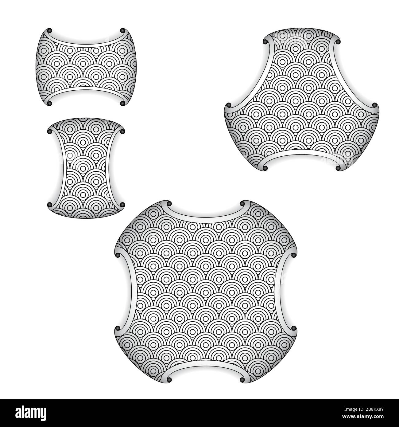 Seamless circles banner Cut Out Stock Images & Pictures - Alamy