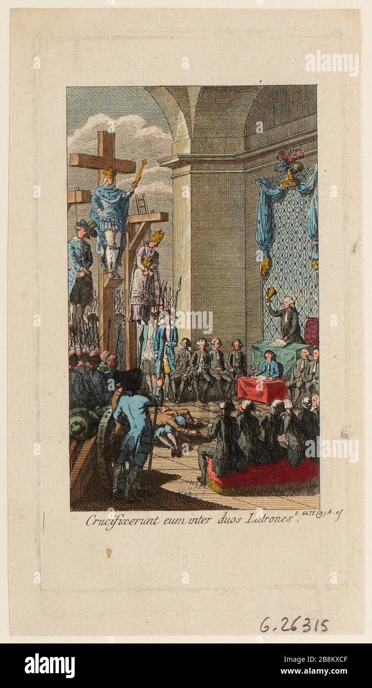 Crucified between two thieves (TI Stock Photo - Alamy