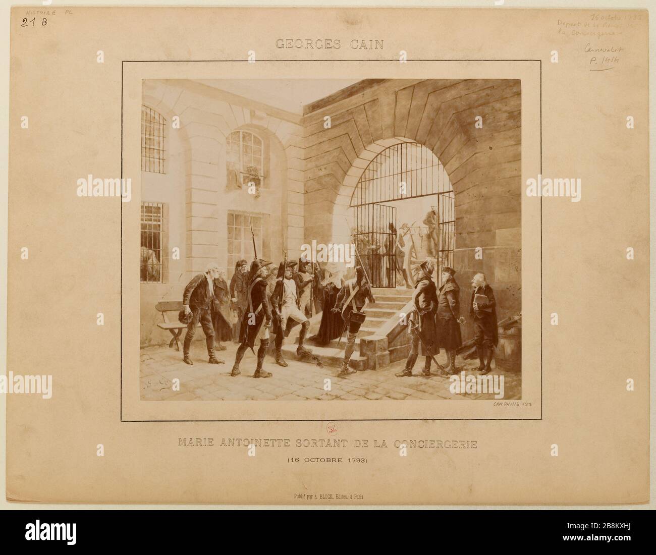 MARIE ANTOINETTE LEAVING THE CONCIERGE (16 October 1793). (IT Stock ...