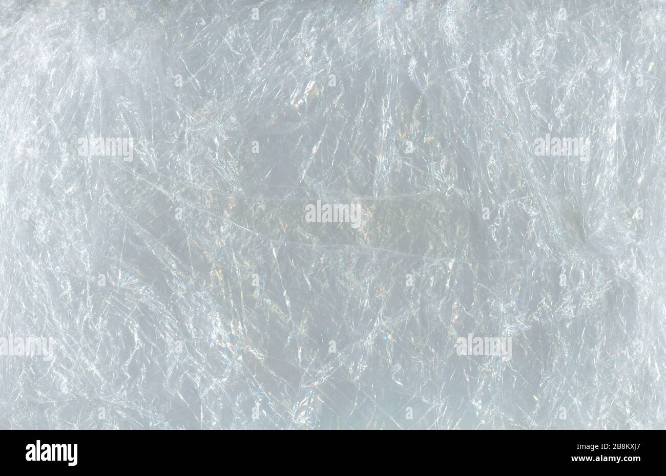 Texture of cellophane. Cellophane as background. White abstract ...