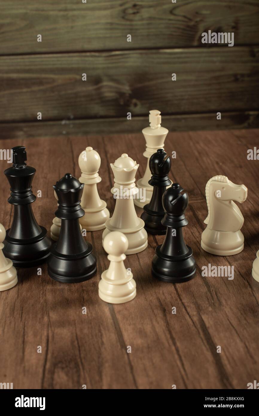 Chess desk hi-res stock photography and images - Alamy