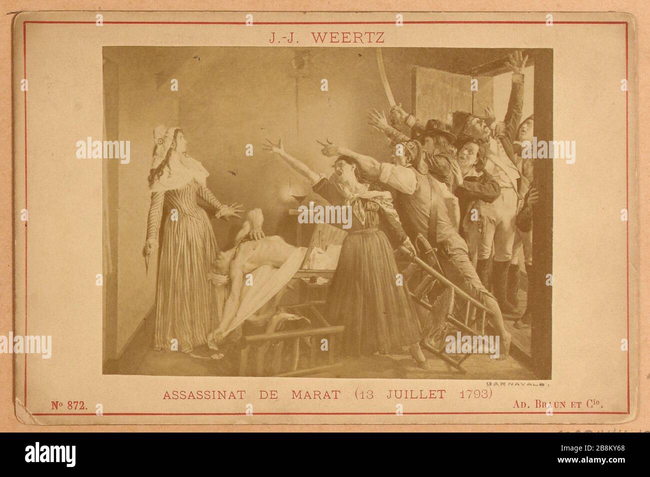 Assassination of Marat (13 July 1793) (MT Stock Photo - Alamy