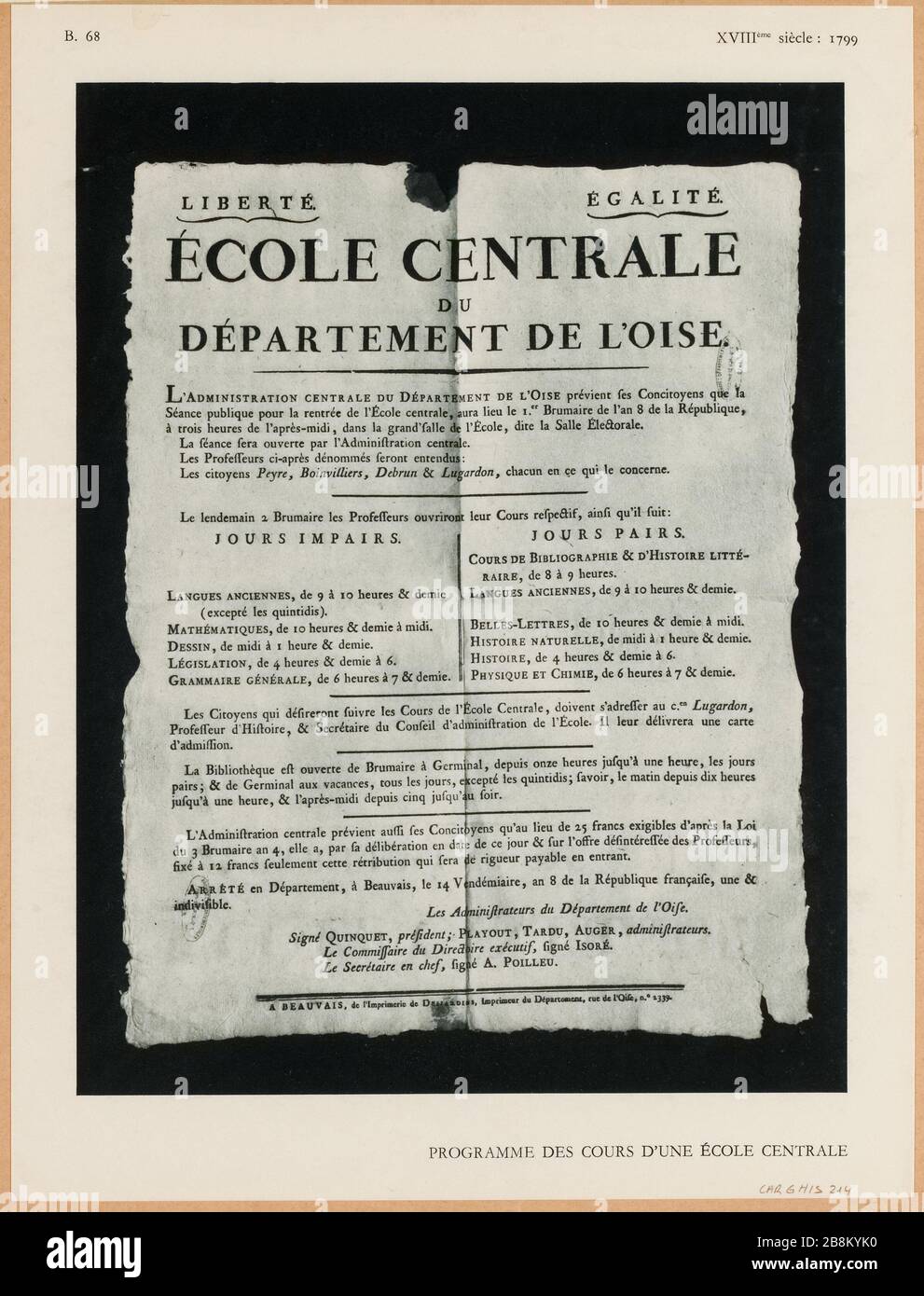 Historical school document hi-res stock photography and images - Alamy