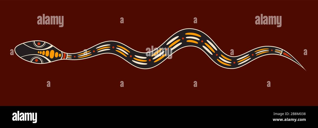 Aboriginal art snake hi-res stock photography and images - Alamy