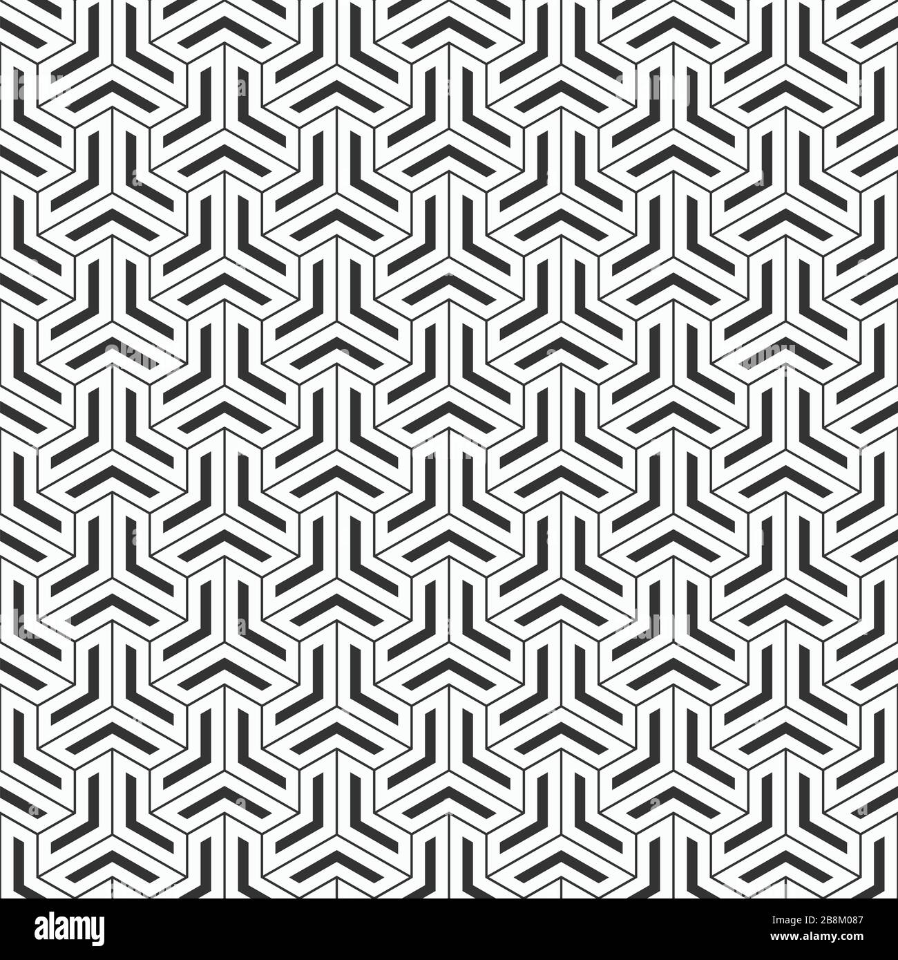 Abstract Seamless Pattern Modern Stylish Texture Linear Trellis Geometric Tiles With Triple