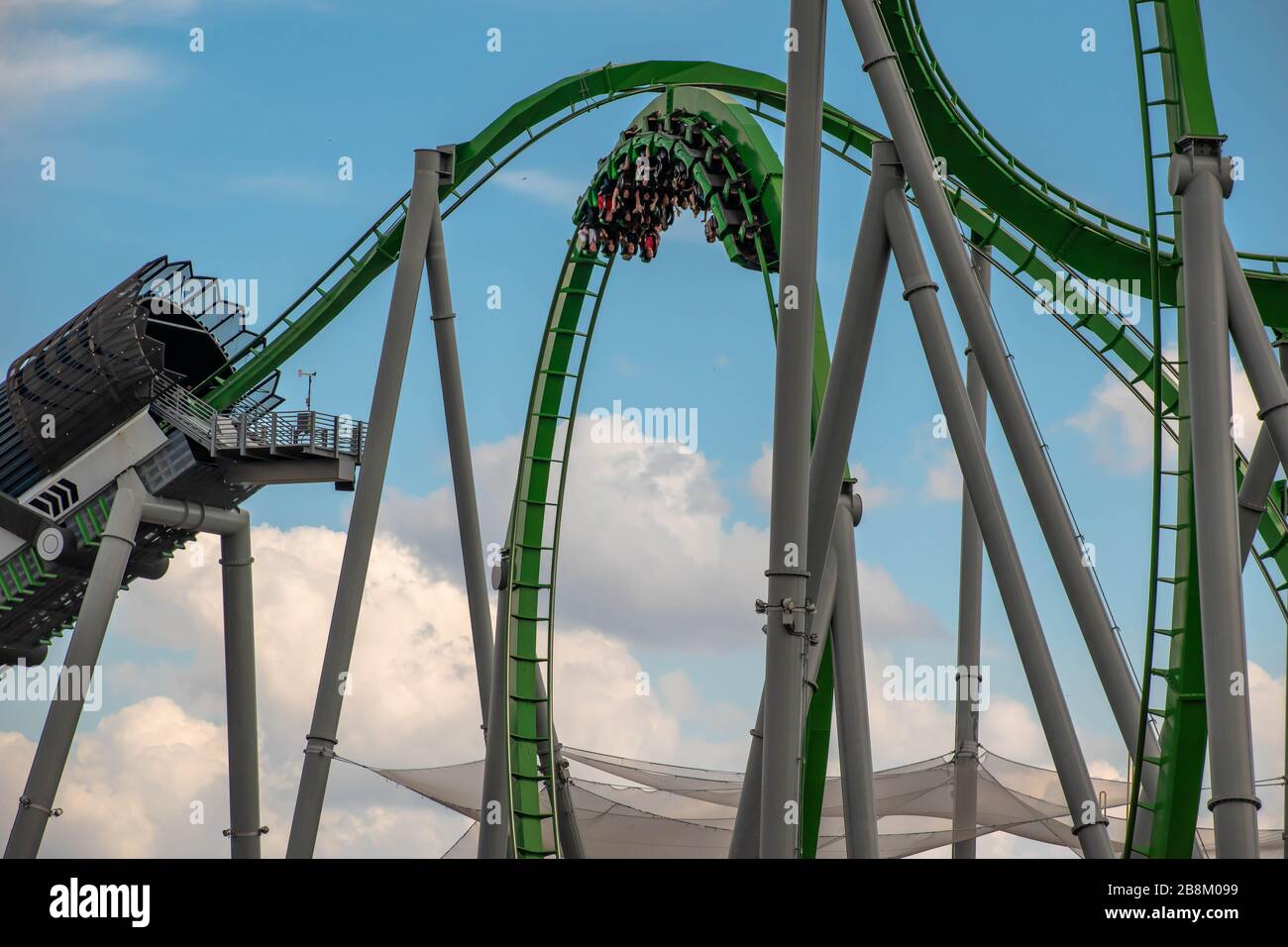 Orlando, Florida. March 02, 2019. People enjoying amazing The ...