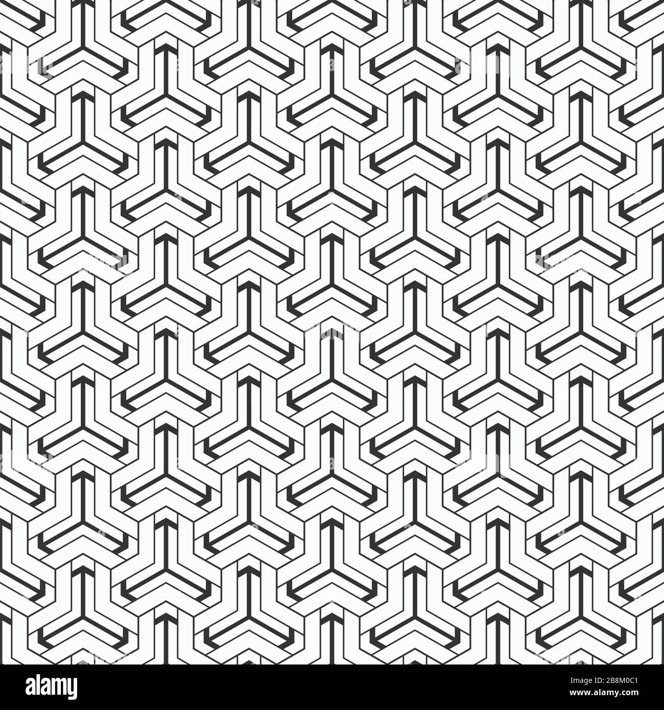 Monochrome hexagonal triangle pattern design hi-res stock photography ...