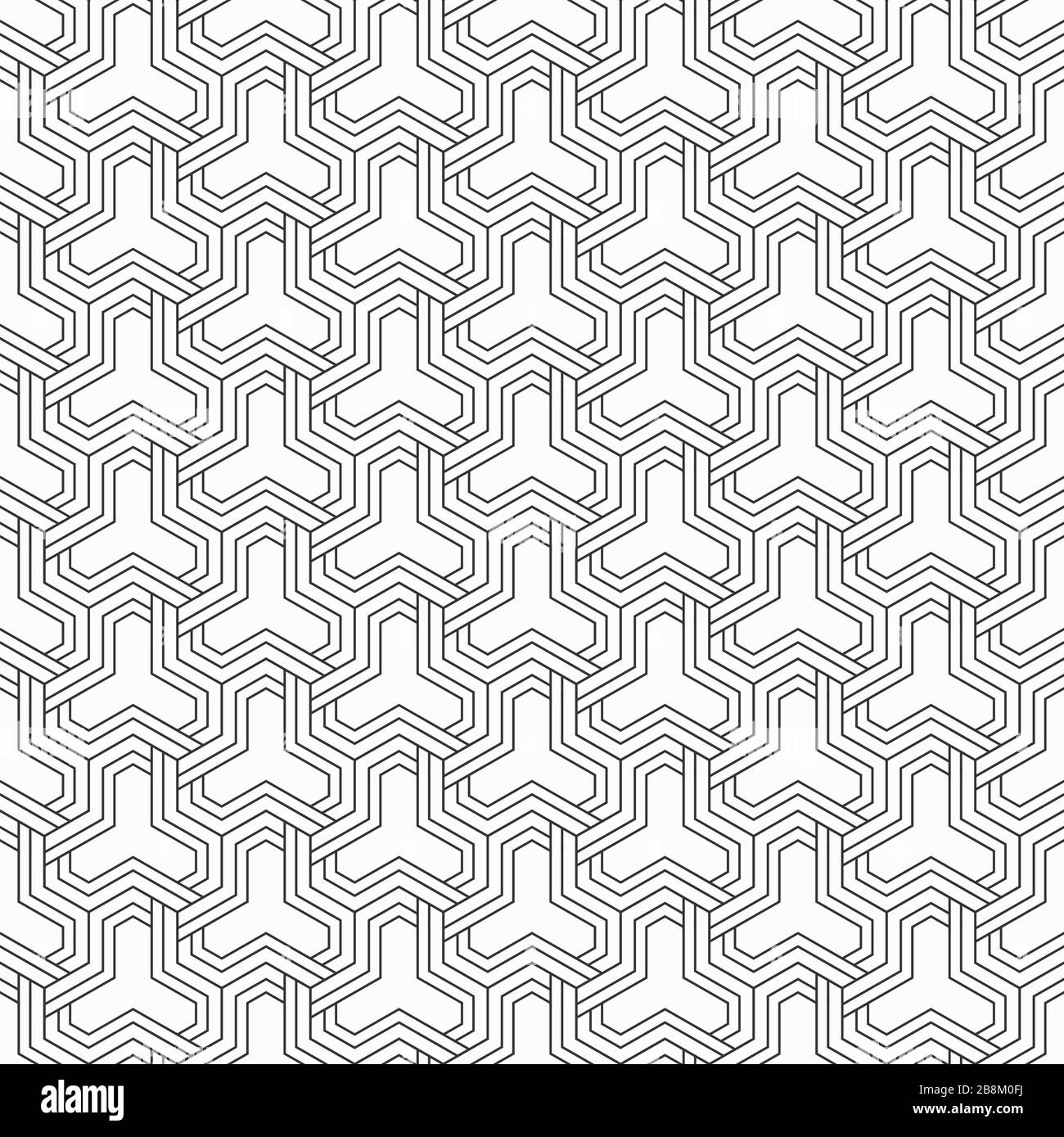 Abstract seamless pattern. Modern stylish texture. Linear style ...