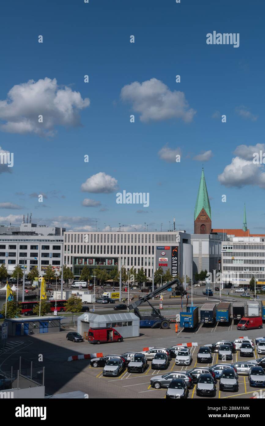 City view of Kiel, Schleswig-Holstein, North Germany, Central Europe ...