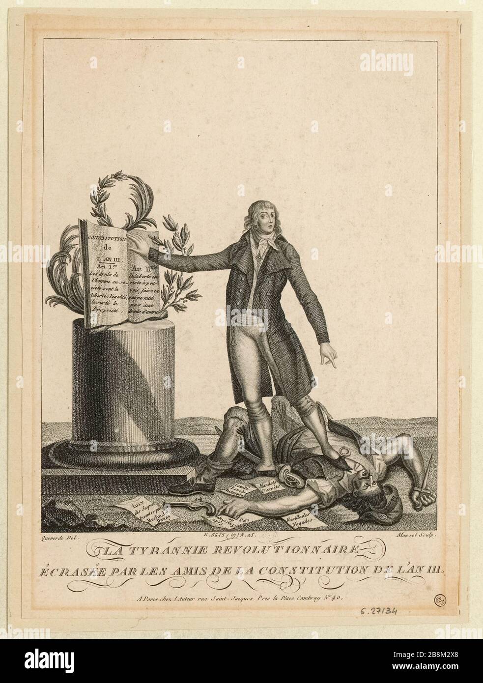 The revolutionary tyranny crushed by friends of the Constitution of the ...