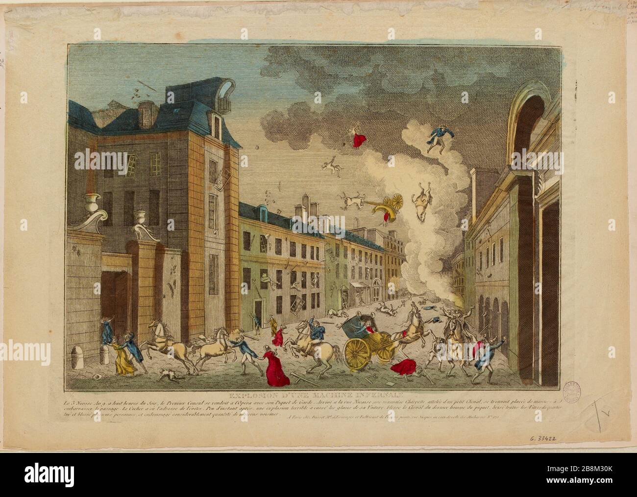 EXPLOSION OF A MACHINE INFERNALE. (TI Stock Photo - Alamy