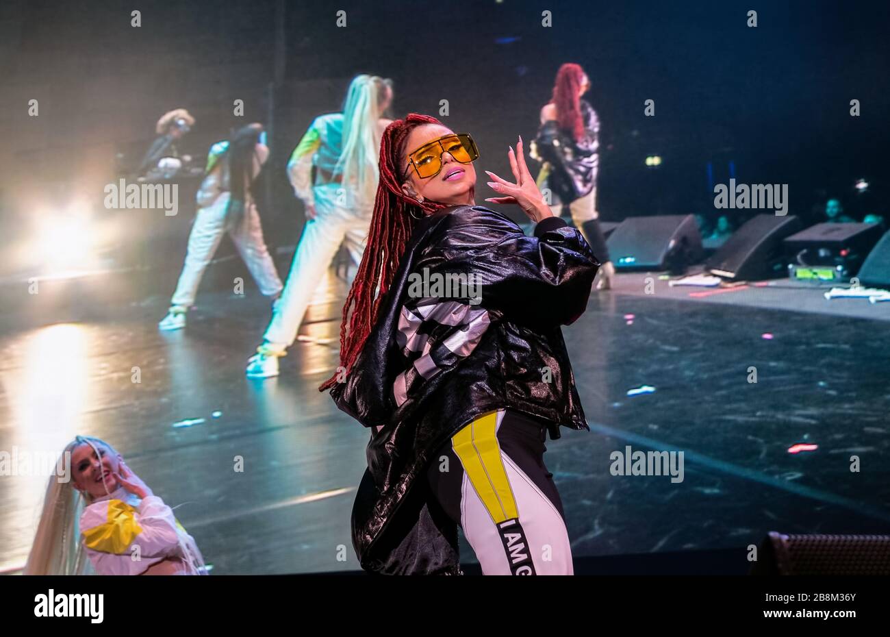 March 10, 2020: Rn'b singer Mya ( Mya Harrison) performing at Liverpool ...
