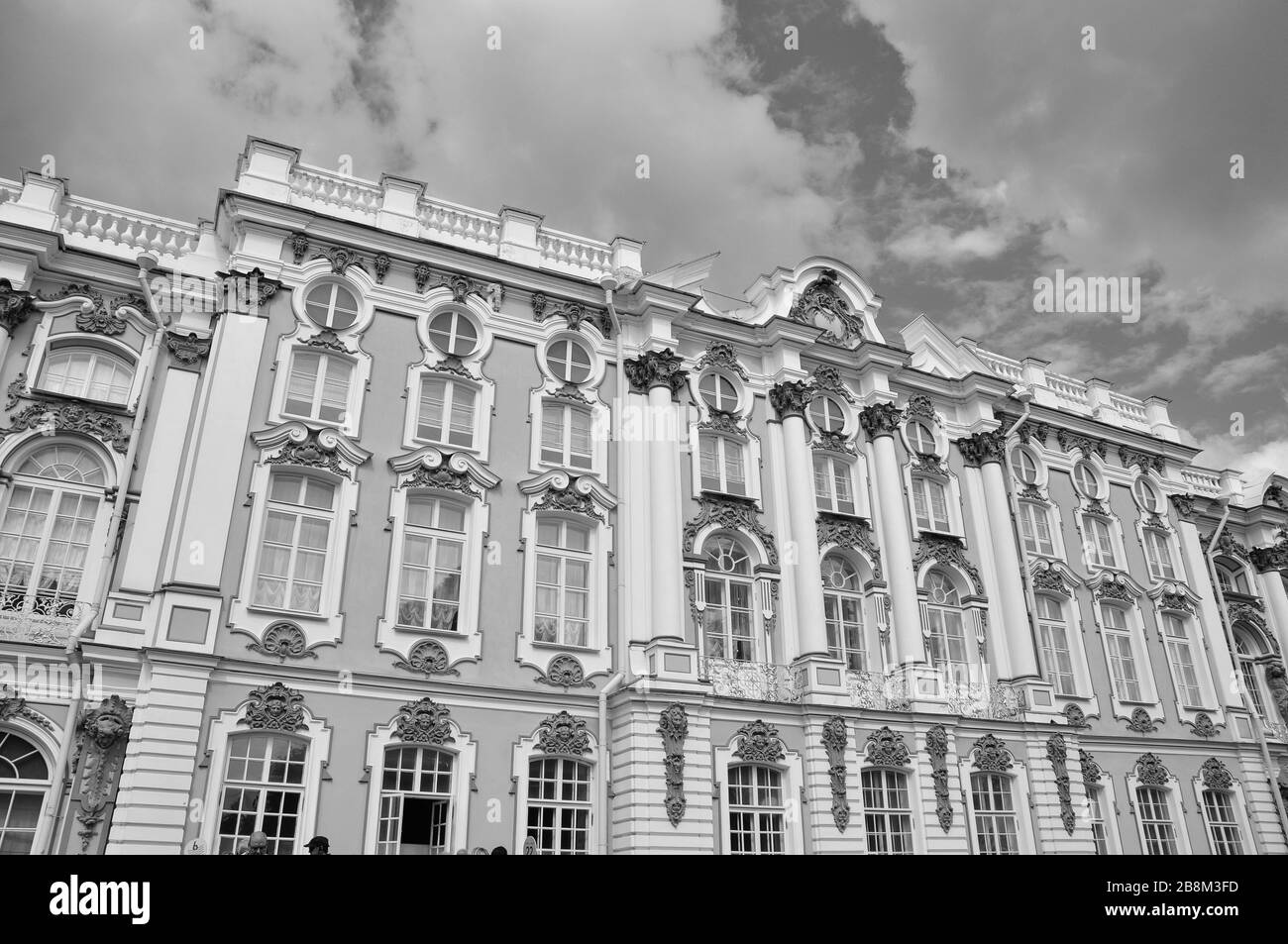 Baroque staircase in palace Black and White Stock Photos & Images - Alamy