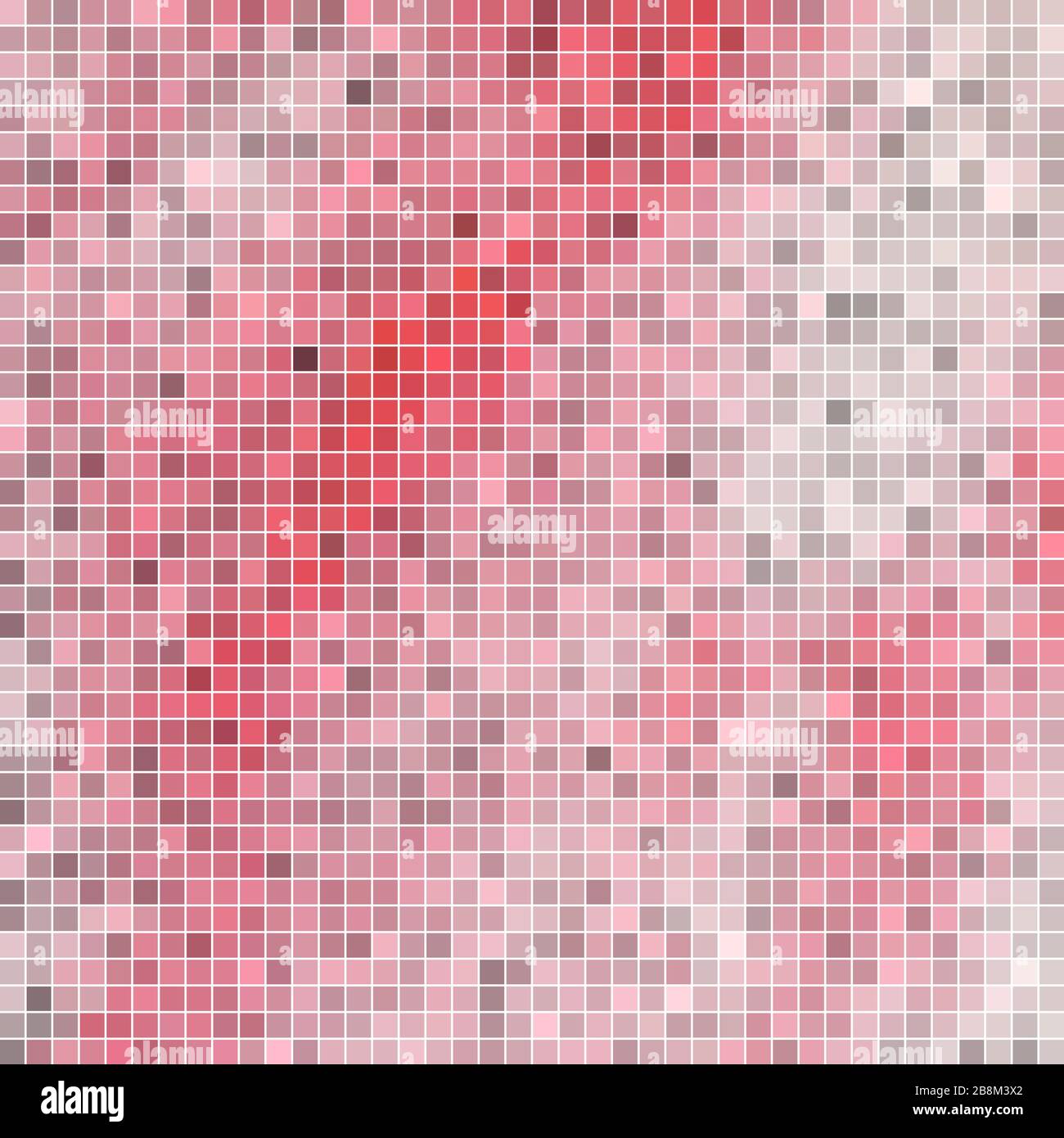 abstract vector square pixel mosaic background - red Stock Vector Image ...