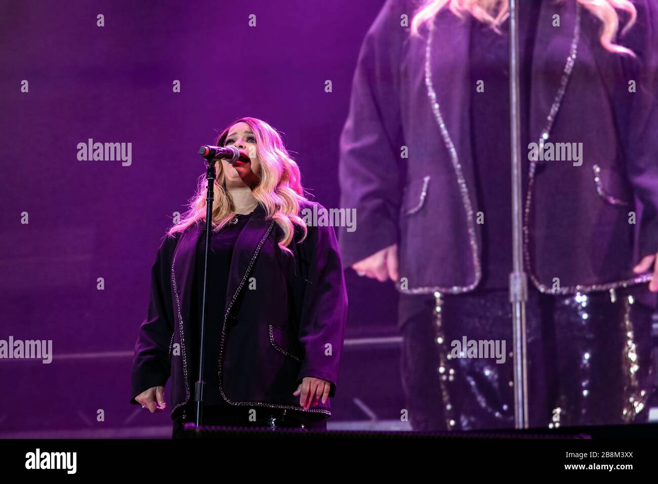 March 10, 2020: Rn'b singer Blu Cantrell performing at Liverpool M&S ...