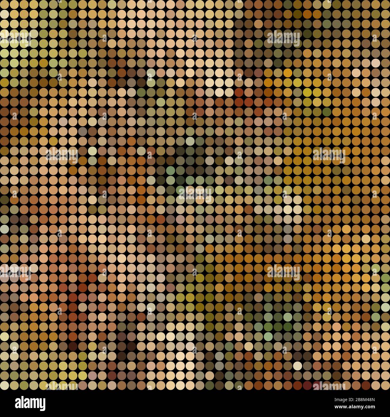 abstract vector colored round dots background - brown Stock Vector ...