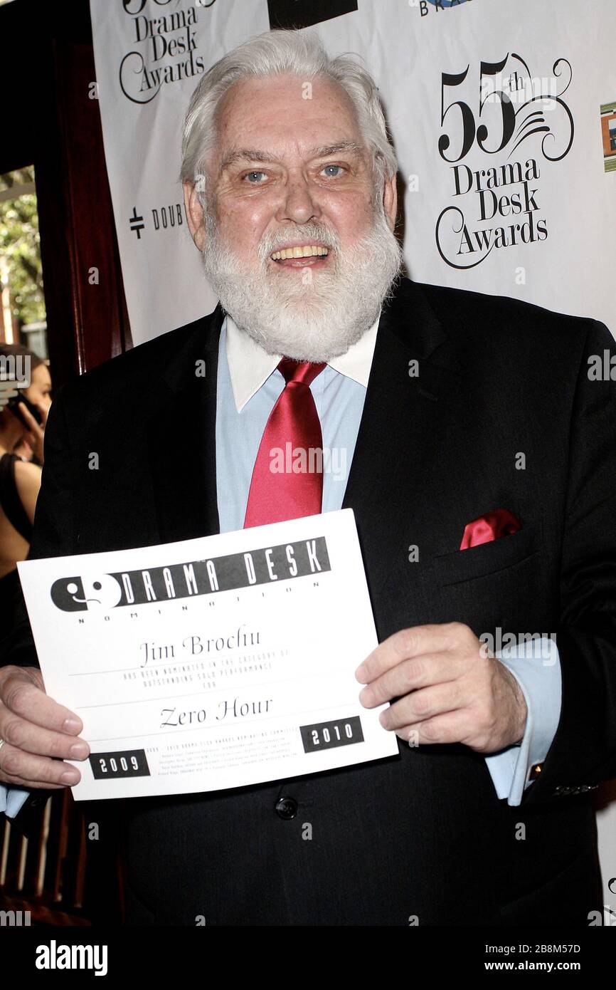 New York, NY, USA. 6 May, 2010. Jim Brochu at the 2010 Drama Desk Award ...