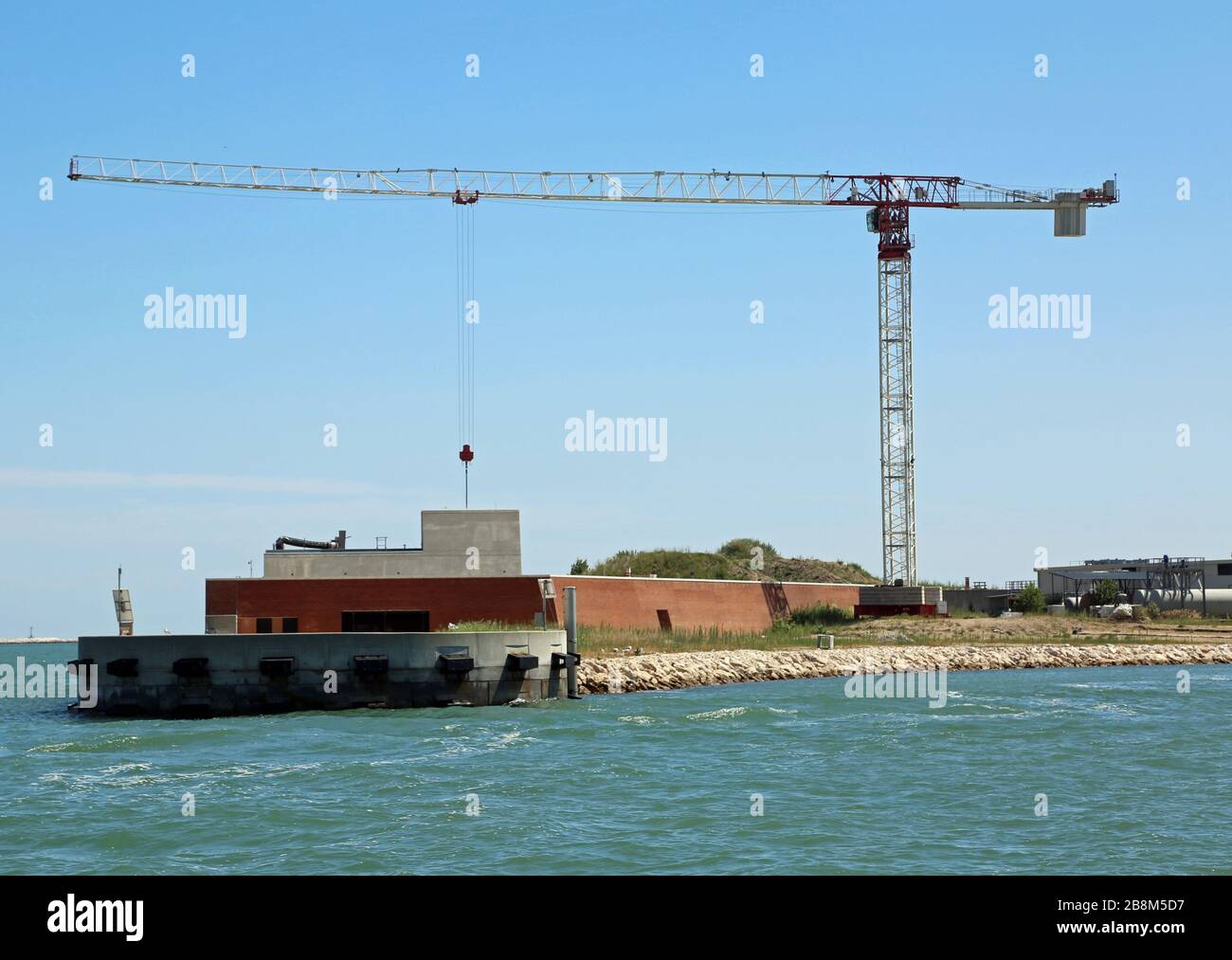 Mose Dam building in Northern Italy is a project to protect Venice and ...