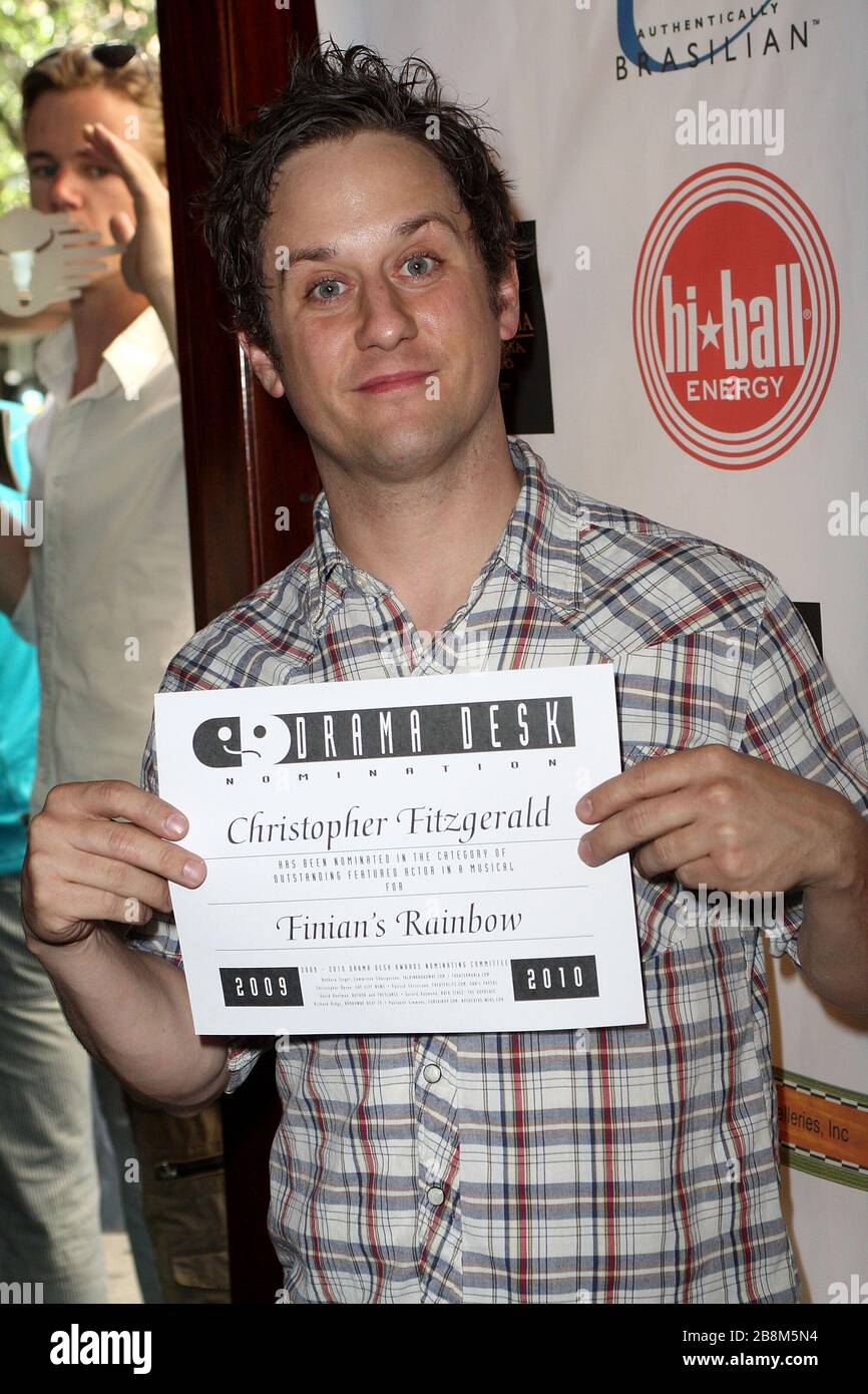 New York, NY, USA. 6 May, 2010. Christopher Fitzgerald at the 2010 ...