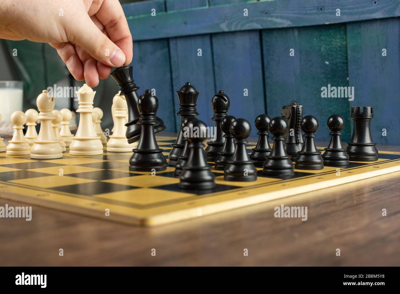 King playing chess hi-res stock photography and images - Alamy