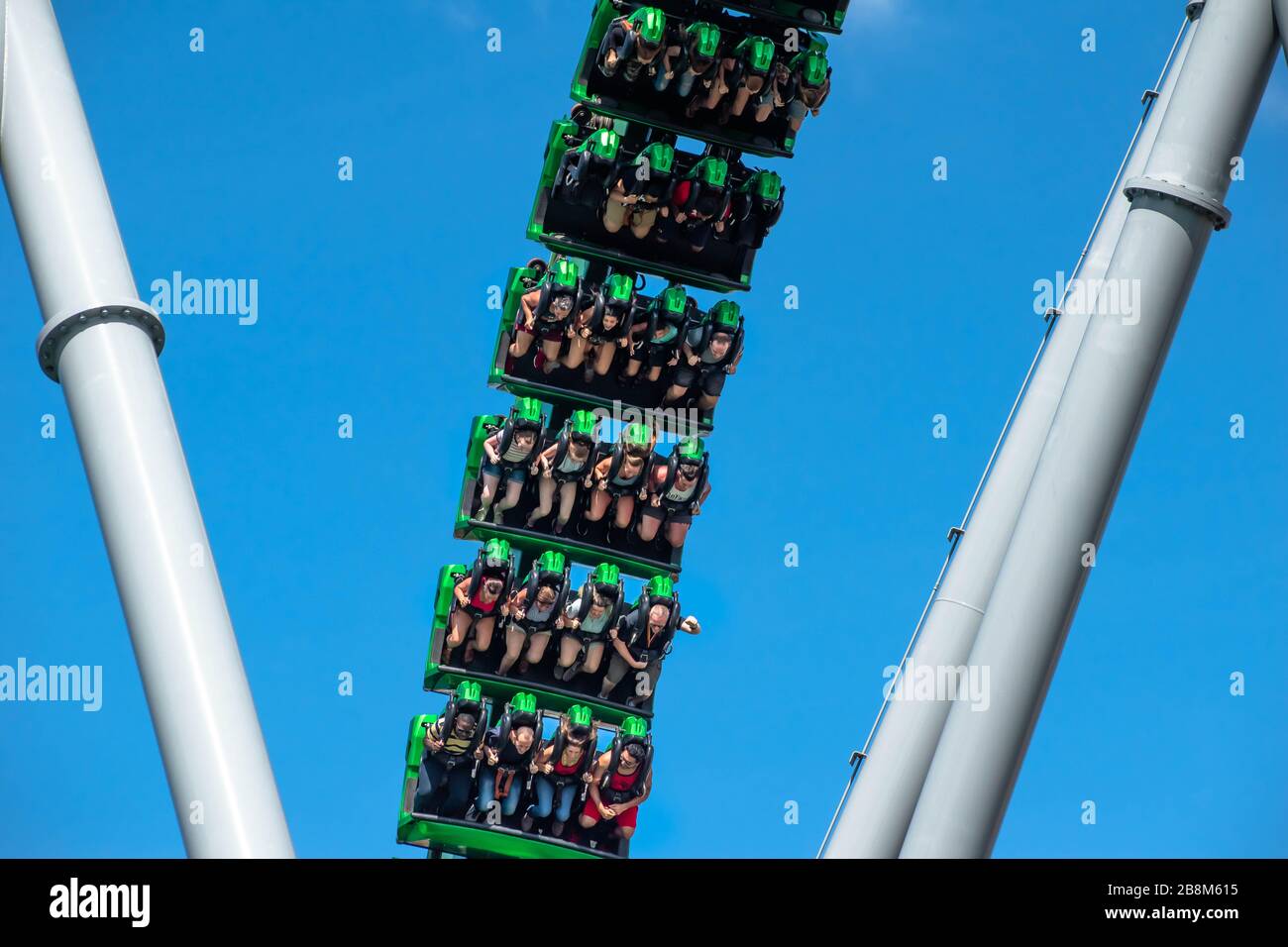 Orlando, Florida. March 15, 2019. People enjoying amazing The ...