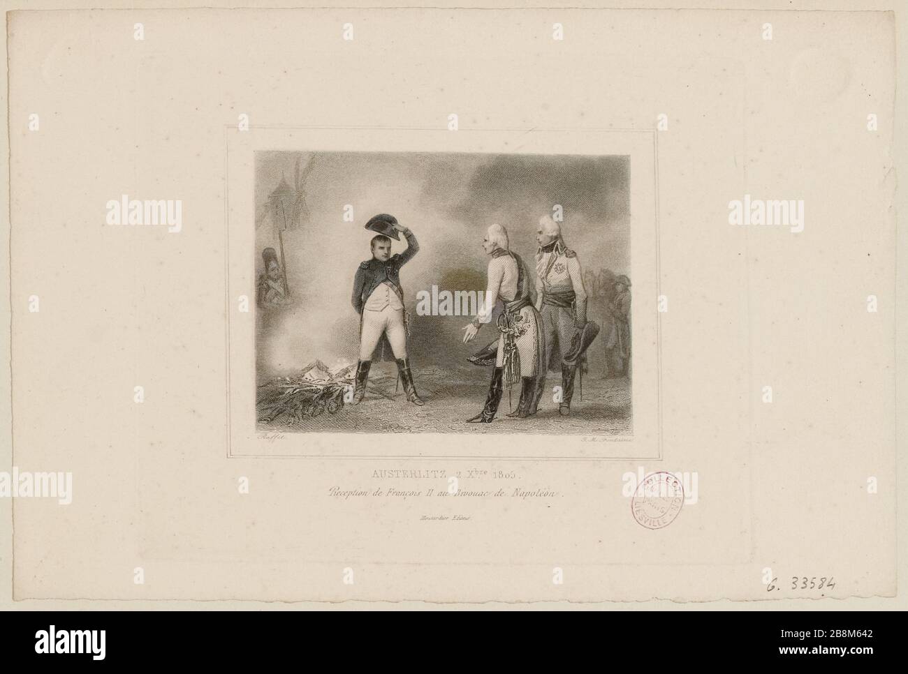 Austerlitz 2Xbre 1805 / François II reception at Napoleon tent. (TI ...