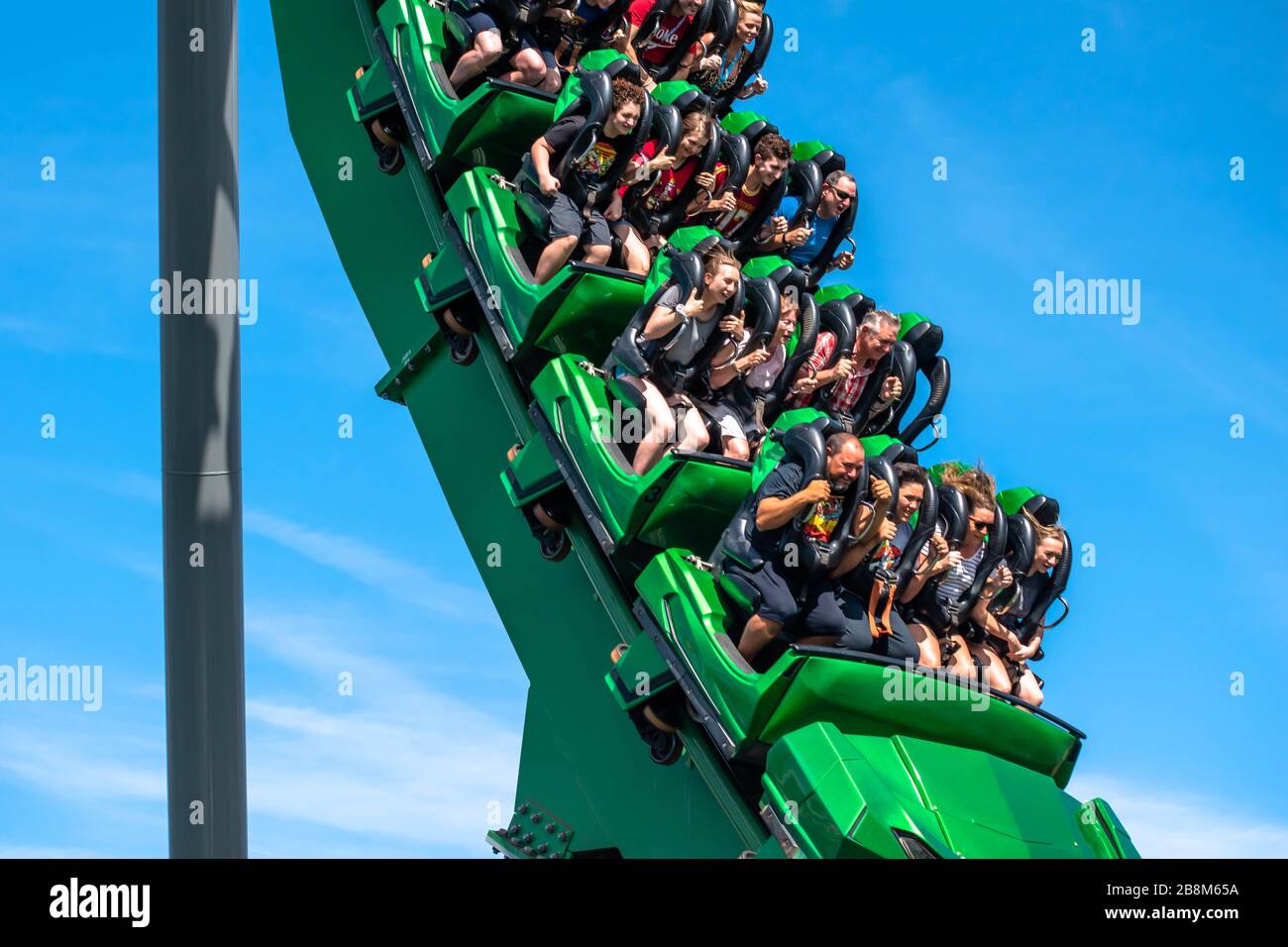 Orlando, Florida. March 15, 2019. People enjoying amazing The ...