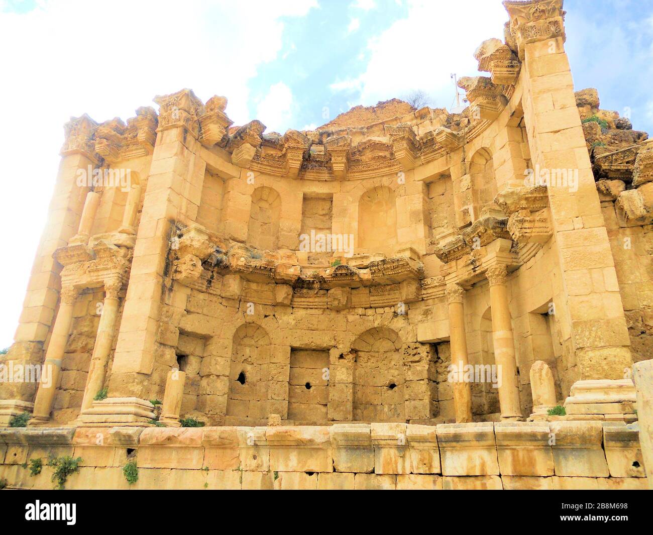 Arch of Hadrian in the ancient Jordanian city of Gerasa, preset-day ...