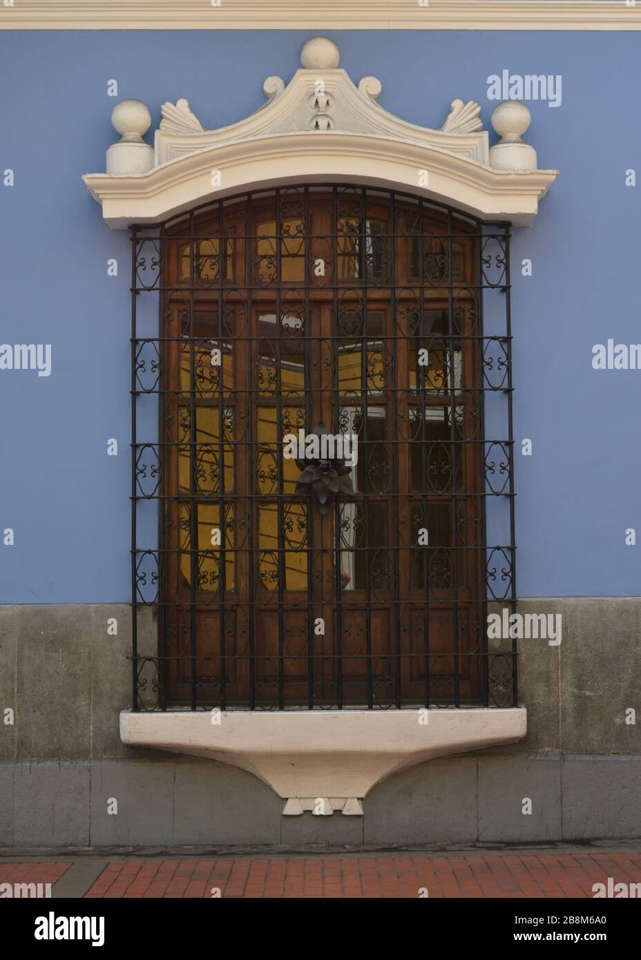 Beautiful window of the Osambela house, Lima. Peru Stock Photo - Alamy
