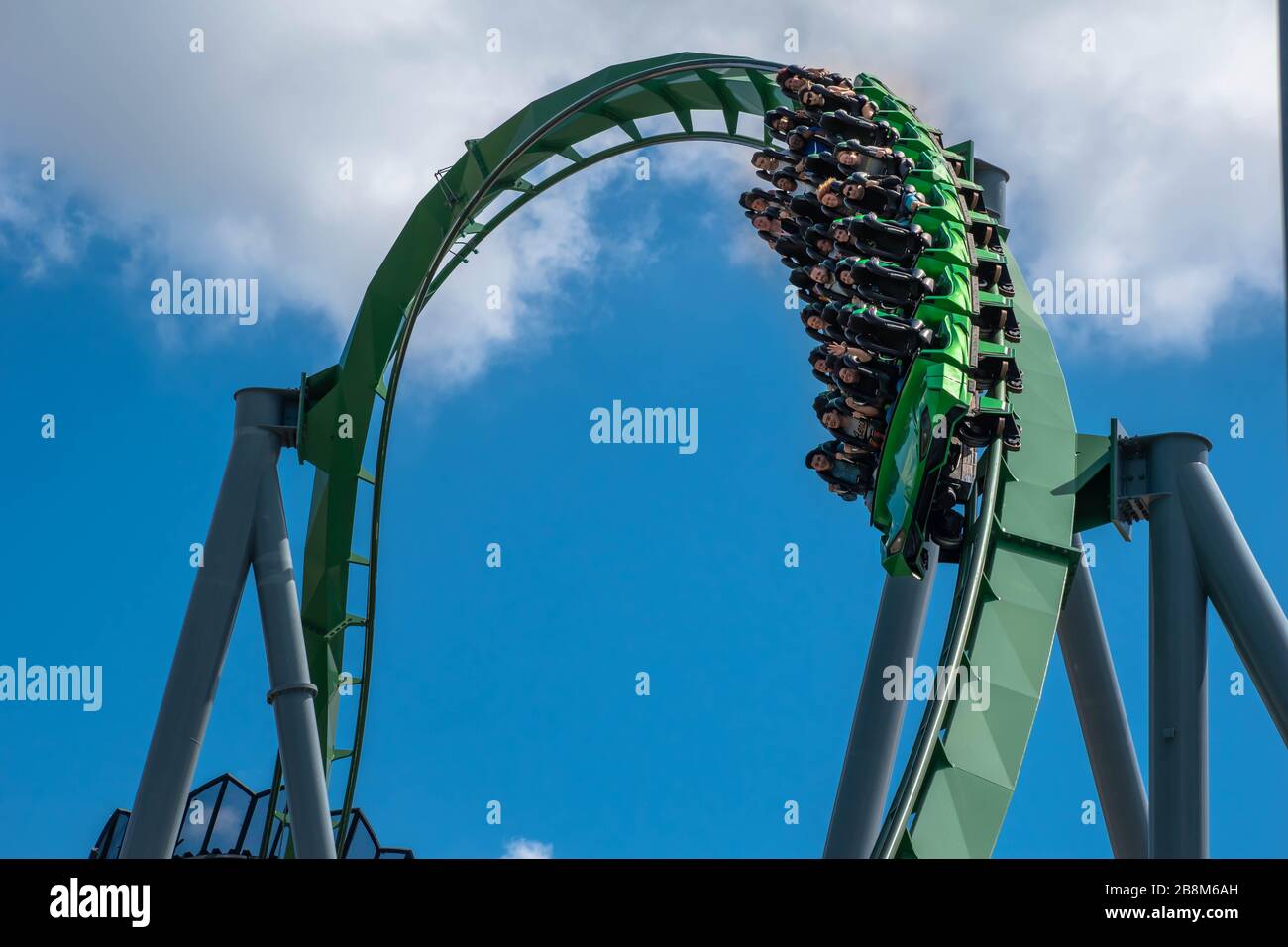 Orlando, Florida. March 15, 2019. People having fun amazing The ...