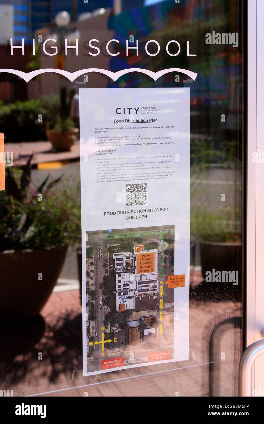 Sign posted on the window of a business during the lockdown of ...