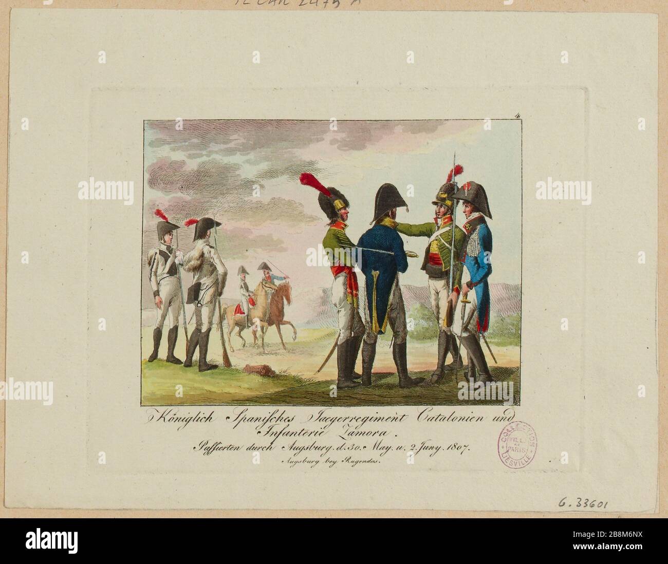 Royal Spanish Taeger Regiment Catalonia and infantry Zamora. (TI Stock ...