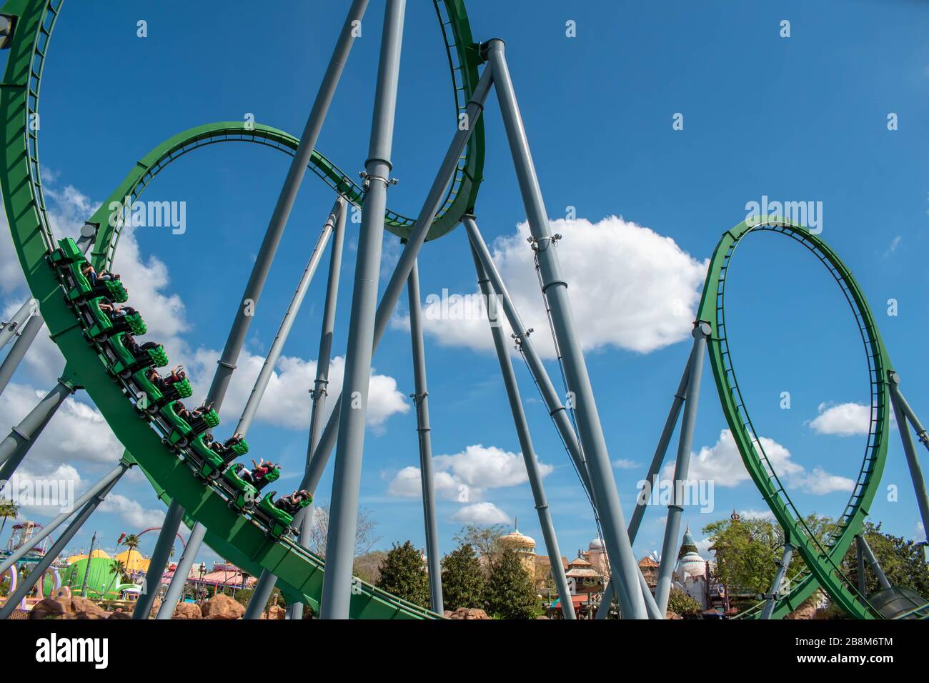 Orlando, Florida. March 15, 2019. People having fun amazing The ...